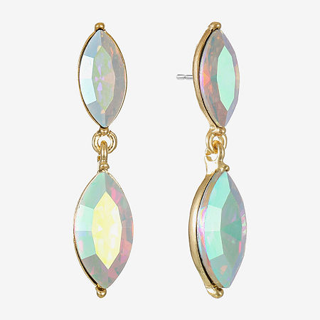 Click here for Monet Jewelry Gold Tone Womens Glass Marquise Hypo... prices