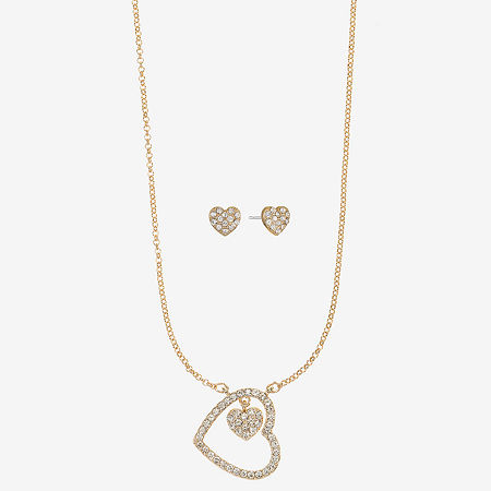 Click here for Liz Claiborne Womens Glass Heart Hypoallergenic 2-... prices