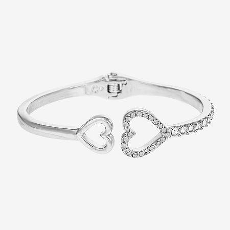 Click here for Liz Claiborne Womens Glass Heart Bangle Bracelet... prices