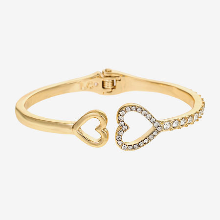 Click here for Liz Claiborne Womens Glass Heart Bangle Bracelet... prices