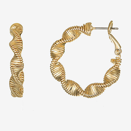 Click here for Monet Jewelry Twisted Womens 30mm Hypoallergenic H... prices