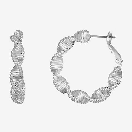 Click here for Monet Jewelry Twisted Womens 30mm Hypoallergenic H... prices