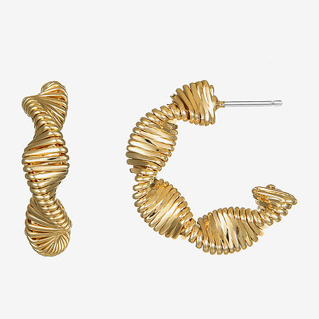 Click here for Monet Jewelry Twisted Womens 20mm Hypoallergenic H... prices