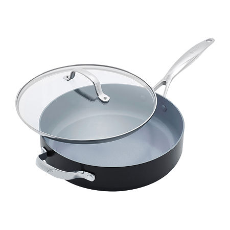 GreenPan Valencia Pro 4.5-Qt. Ceramic Non-Stick Saute Pan & Lid - Grey