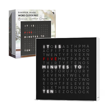 Click here for Sharper Image LED Word Clock Pro  One Size  Black prices