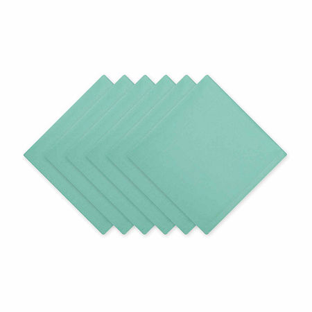 Design Imports Solid Napkin  Set of 6 - Aqua