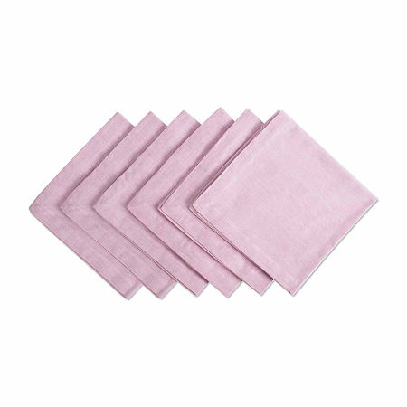 Click here for Design Imports Rose Solid Chambray 6-pc. Napkins... prices