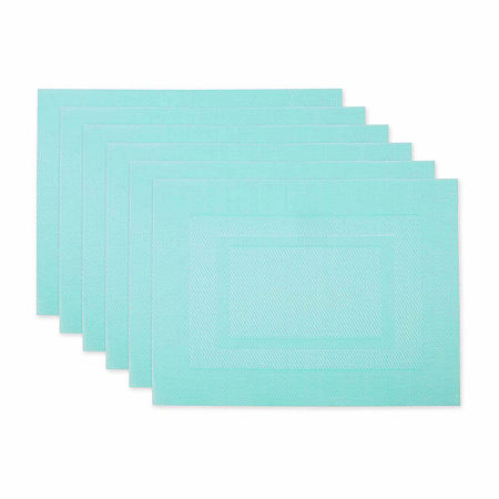 Click here for Design Imports Aqua Pvc Doubleframe 6-pc. Placemat... prices