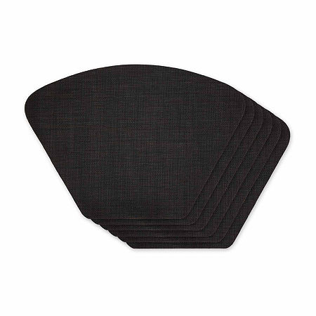 Click here for Design Imports Black Solid Table 6-pc. Placemat  O... prices