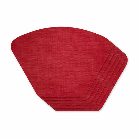 Click here for Design Imports Tango Red Solid Table 6-pc. Placema... prices
