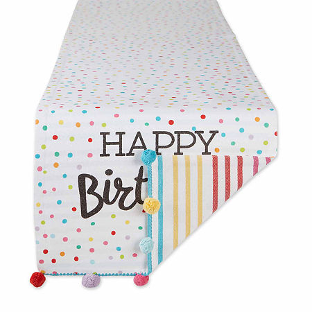 Click here for Design Imports Happy Birthday Embellished Table Ru... prices