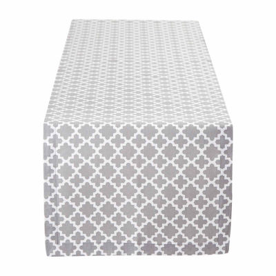 Design Imports Gray Lattice Table Runner CAMZ10489, Color: Gray - JCPenney