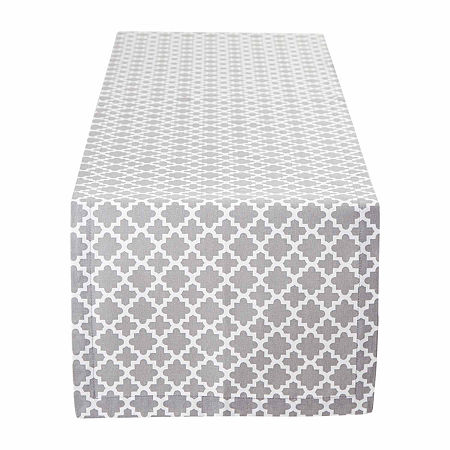 Click here for Design Imports Gray Lattice Table Runner  One Size... prices