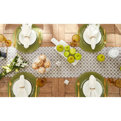 Design Imports Gray Lattice Table Runner CAMZ10489, Color: Gray - JCPenney
