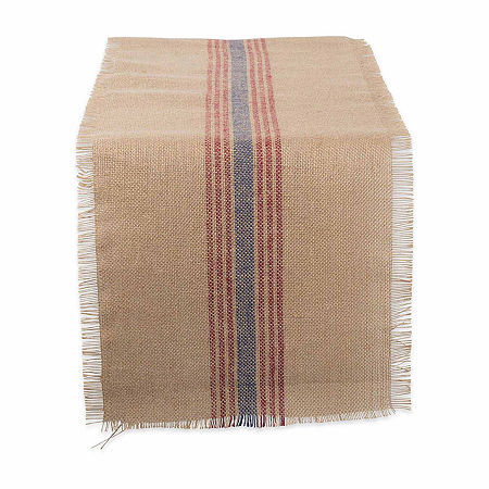Design Imports Burlap Table Runner 14 x 72 - Multi