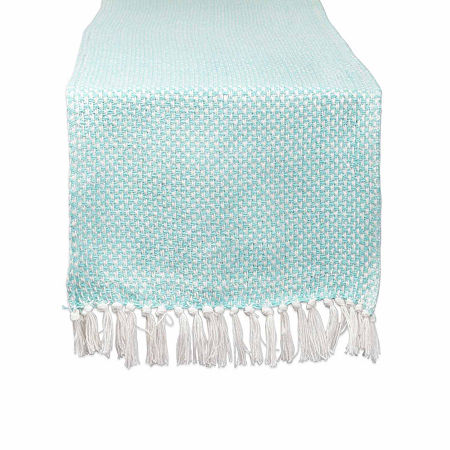 Click here for Design Imports Aqua Woven Table Runner  One Size... prices