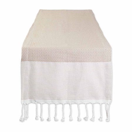 Click here for Design Imports Stone Bordered Dobby Table Runner... prices