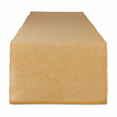 Design Imports Honey Gold/White 2-Tone Ribbed Table Runner CAMZ12433 ...