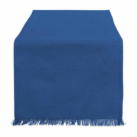 Click here for Design Imports Navy Solid Heavyweight Fringed Tabl... prices