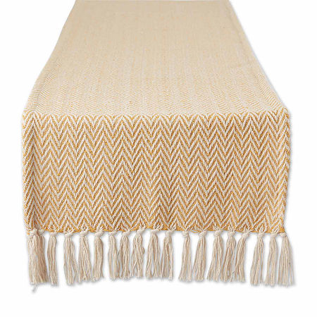Click here for Design Imports Honey Gold Chevron Table Runner  On... prices