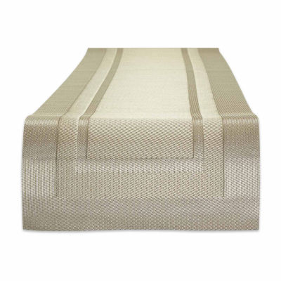 Design Imports Champagne Pvc Doubleframe Table Runners CAMZ13987, Color ...