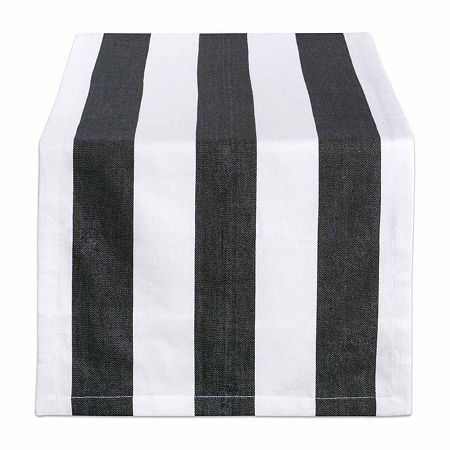 Click here for Design Imports Black/White Dobby Stripe Table Runn... prices