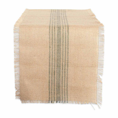 Click here for Design Imports Mineral Middle Stripe Burlap Table... prices