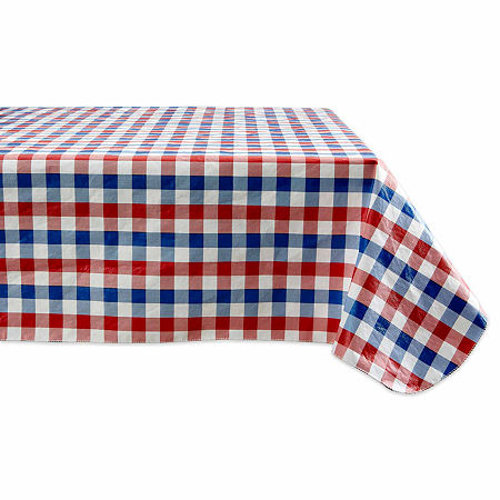 Click here for Design Imports Red White and Blue Check Vinyl Tabl... prices