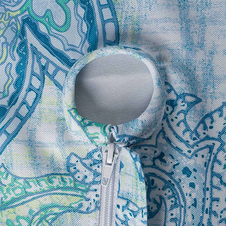 Click here for Design Imports Blue Watercolor Paisley Print Outdo... prices