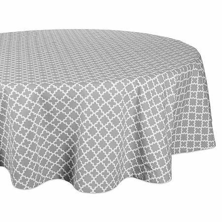 Click here for Design Imports Gray Lattice Tablecloth  One Size... prices