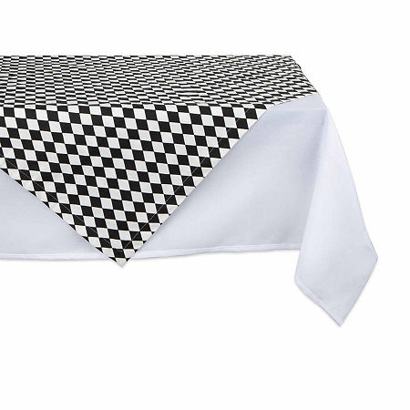 Click here for Design Imports Black And Cream Harlequin Print Tab... prices