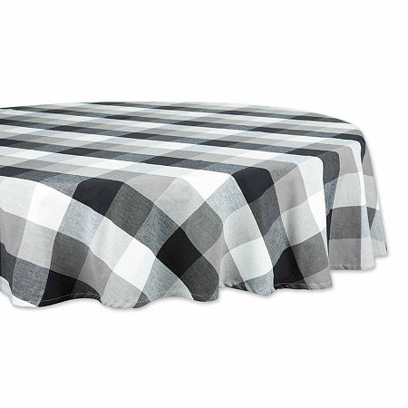 Click here for Design Imports Black Tri Color Check Tablecloth  O... prices