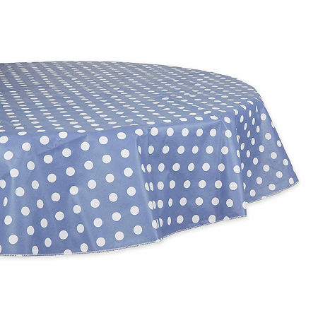 Click here for Design Imports Stonewash Blue Polka Dot Vinyl Tabl... prices