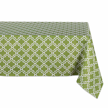 Click here for Design Imports Green Lattice Outdoor Tablecloth  O... prices