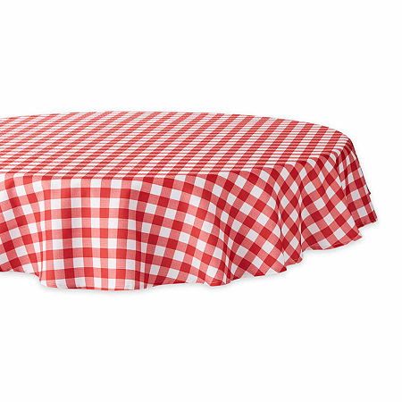 Click here for Design Imports Tango Red Check Outdoor Tablecloth... prices