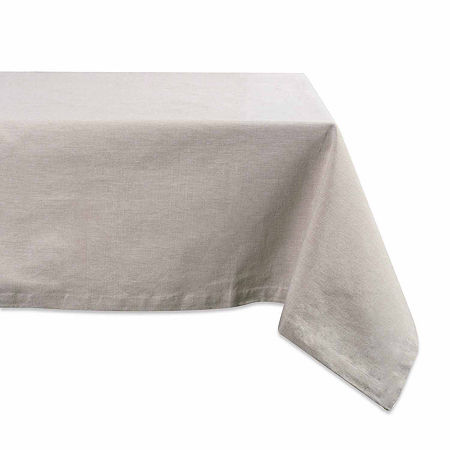 Solid Chambray Tablecloth 60 x 120 - Natural