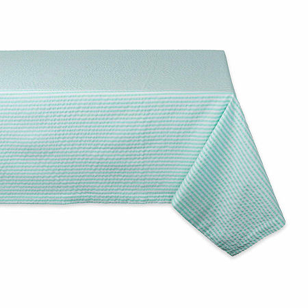 Click here for Design Imports Aqua Seersucker Tablecloth  One Siz... prices