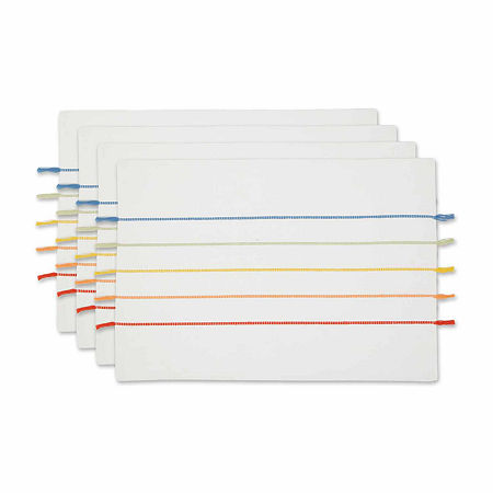 Click here for Design Imports Stripe Tassel Placemat Set of 4 - W... prices