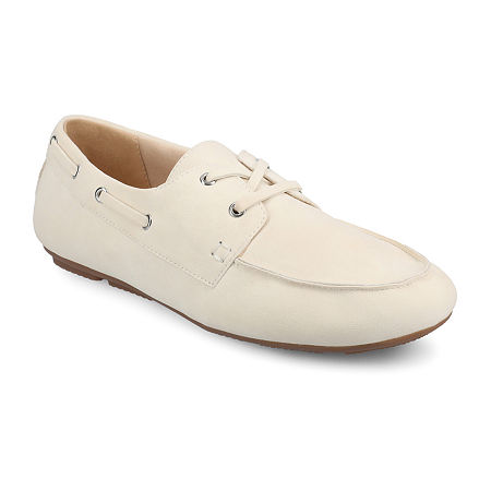 Journee Collection Womens Naomi Slip On Round Toe Loafers - Bone
