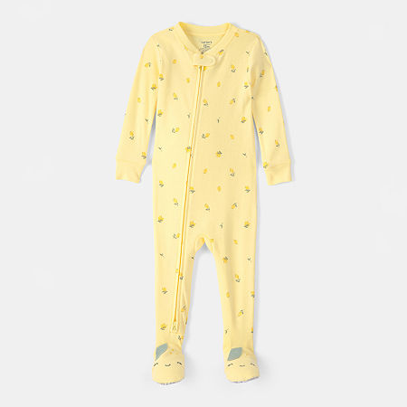 Click here for Carters Baby Girls Lemon Snug-Fit One-Piece Pajama... prices