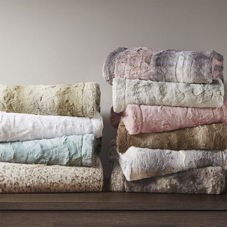 Click here for Madison Park Zuri Faux-Fur Throw  60 x 70 - Tan prices