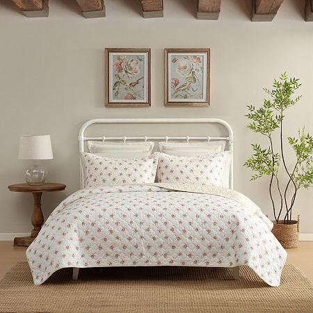 Click here for Laura Ashley Dorrie Easy Care Quilt Set  One Size... prices