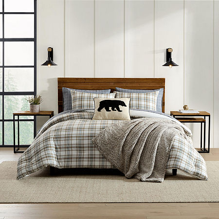 Click here for Eddie Bauer Ashland Plaid Cotton Reversible Comfor... prices