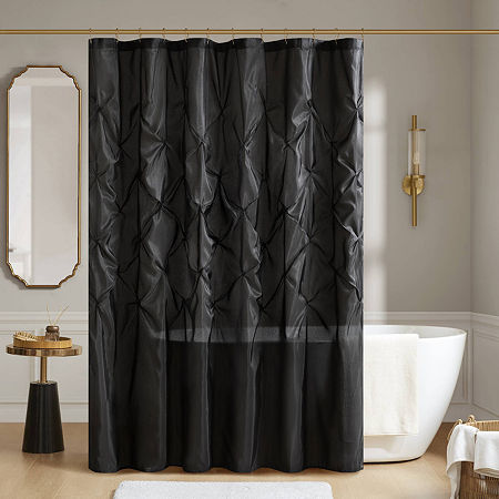 Click here for Madison Park Laurel Shower Curtain  72 x 72 - Blac... prices