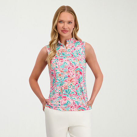 Click here for Stella Parker Womens Sleeveless Mock Neck Top  Med... prices