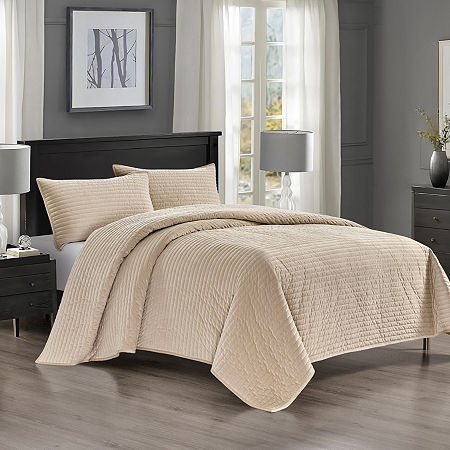 Click here for Pointehaven Velvet Channel Design Oversized Quilt... prices