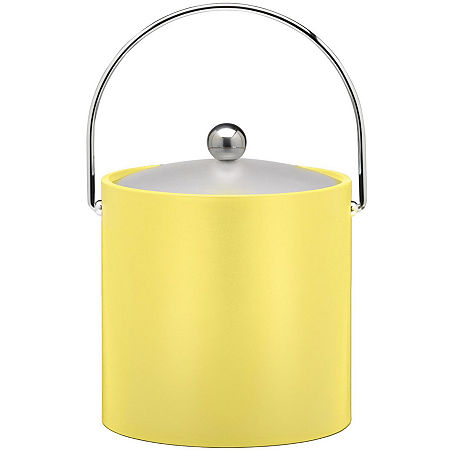 Fun Colors Chrome Ice Bucket  3 Quart - Lemon Yellow