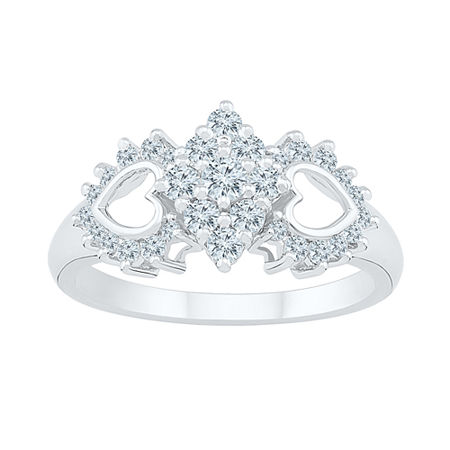 Click here for Womens 1/2 CT. T.W. Natural White Diamond 10K Whit... prices