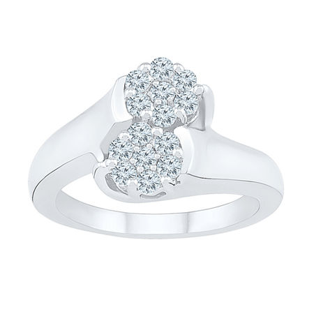Click here for Womens 1/2 CT. T.W. Natural White Diamond 10K Whit... prices