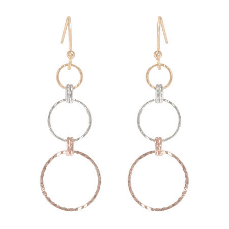 Click here for Bijoux Bar Delicates Tri Tone Womens Drop Earrings... prices